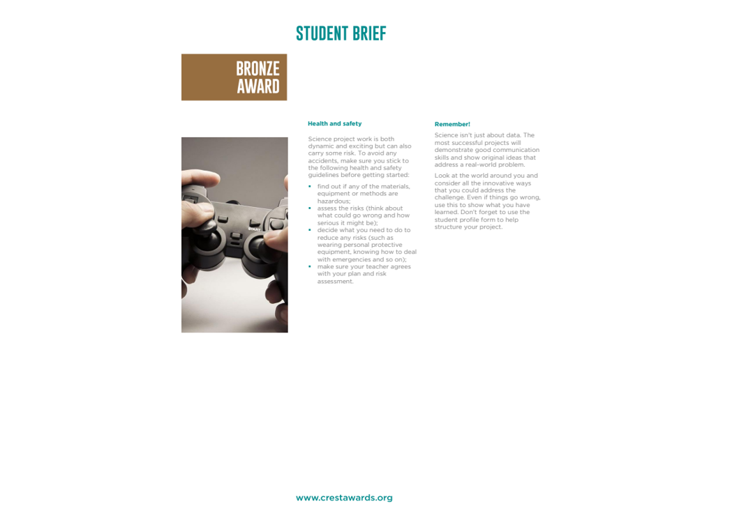CREST Bronze Design a game controller | CREST Awards