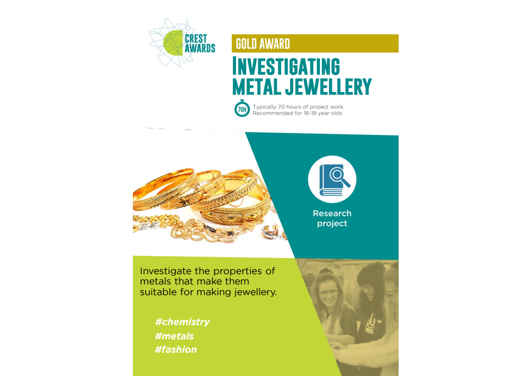 CREST Gold Investigating metal jewellery | CREST Awards