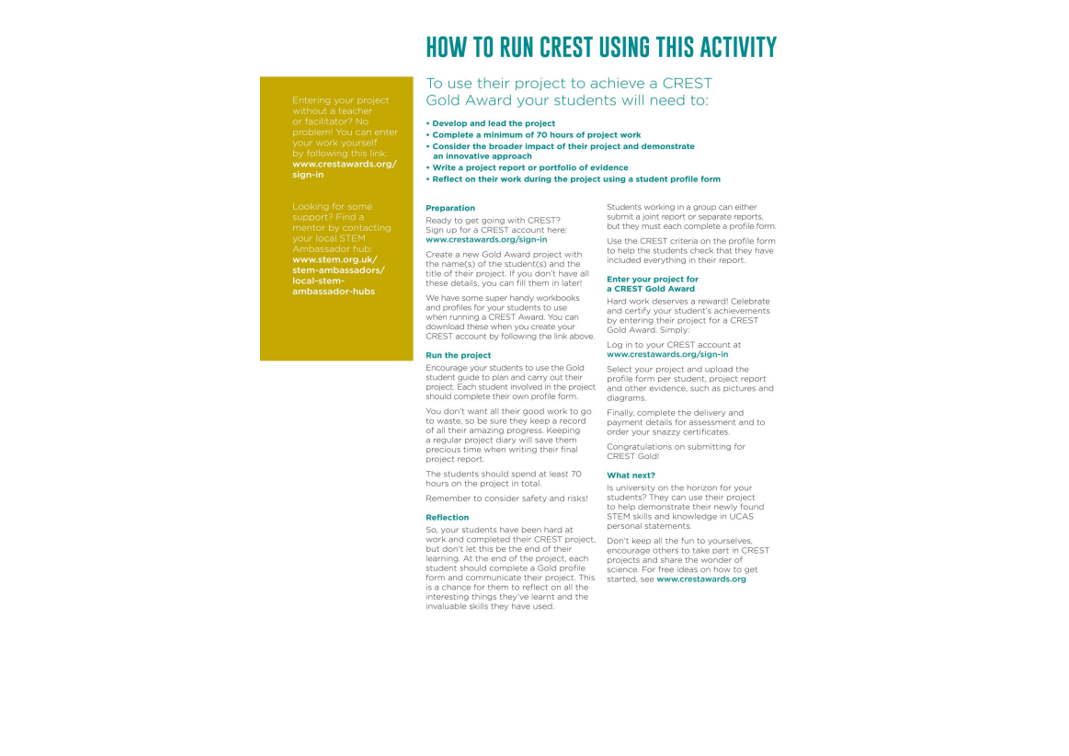 CREST Gold Fruit juice or fizzy drinks? | CREST Awards