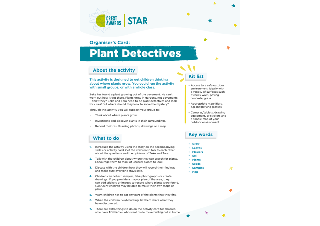 CREST Star Plant Detectives | CREST Awards