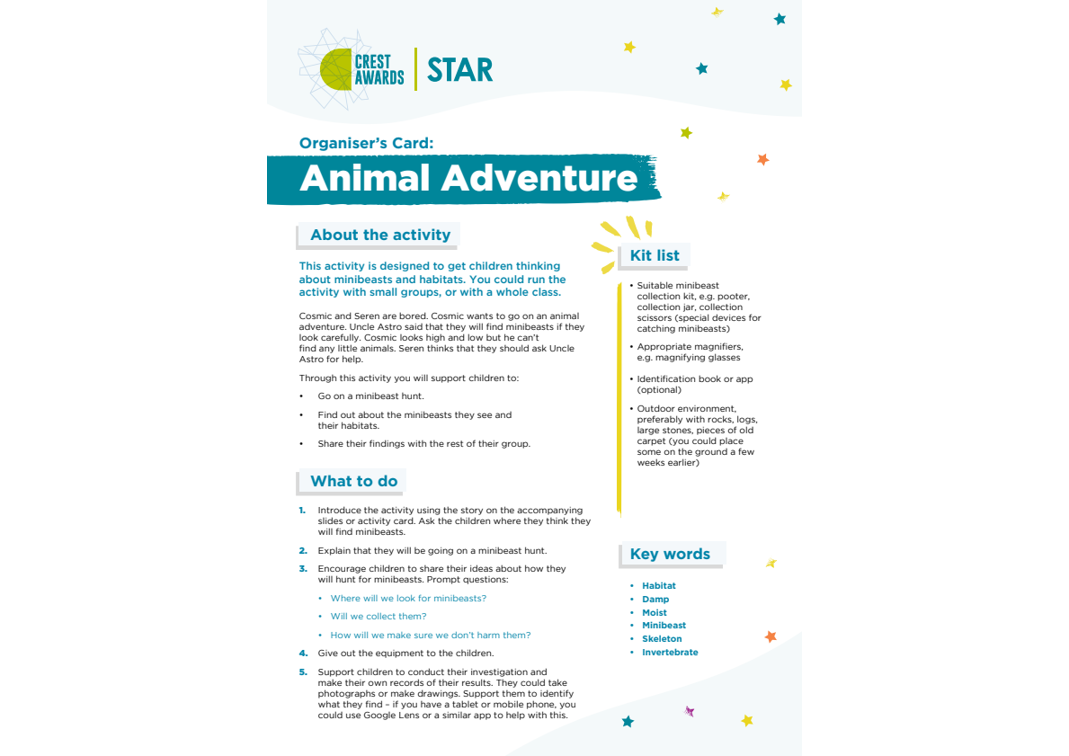 CREST Star Animal Adventure | CREST Awards