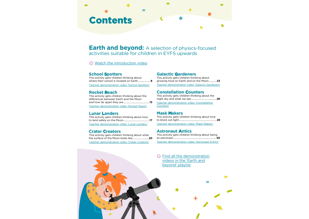 CREST Star for early years Earth and beyond | CREST Awards