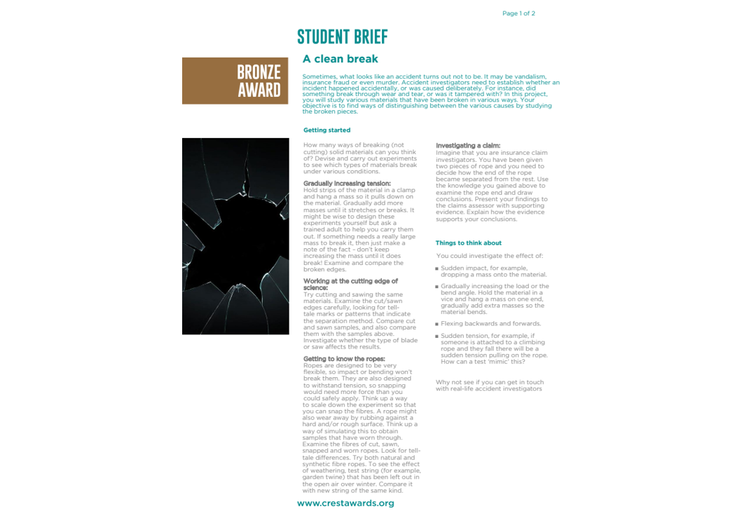 CREST Bronze A clean break | CREST Awards