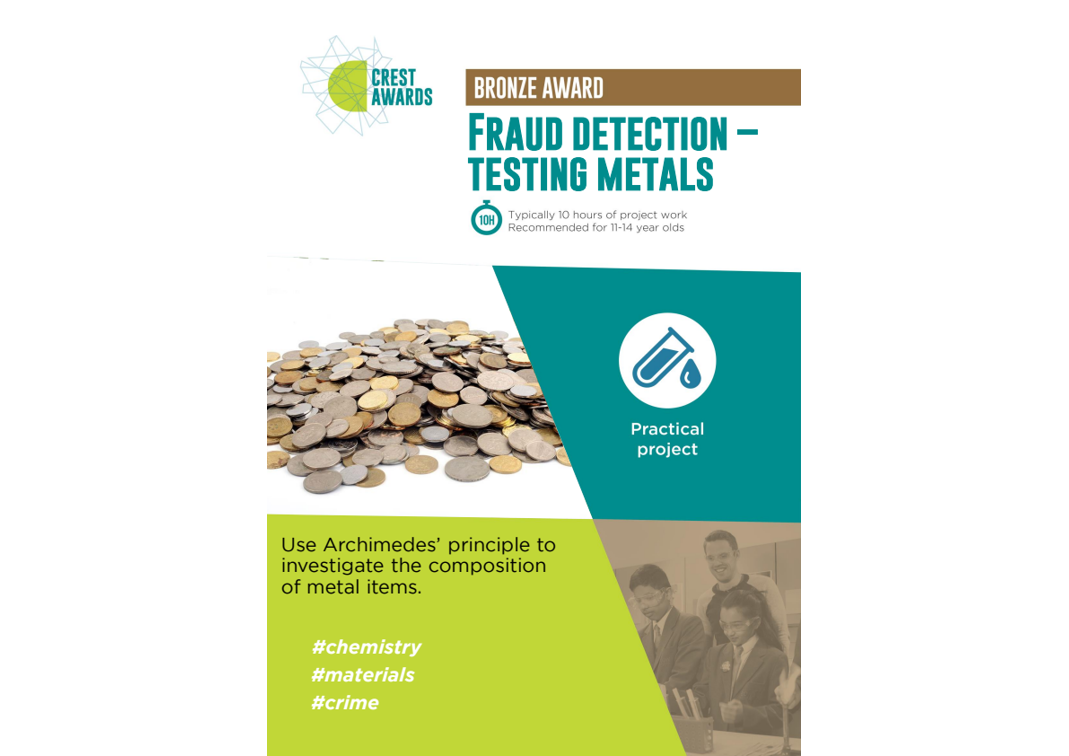 CREST Bronze Fraud detection - testing materials | CREST Awards